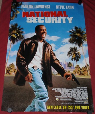 National Security Movie Poster 27x40 S/S Martin Lawrence Steve Zahn ...