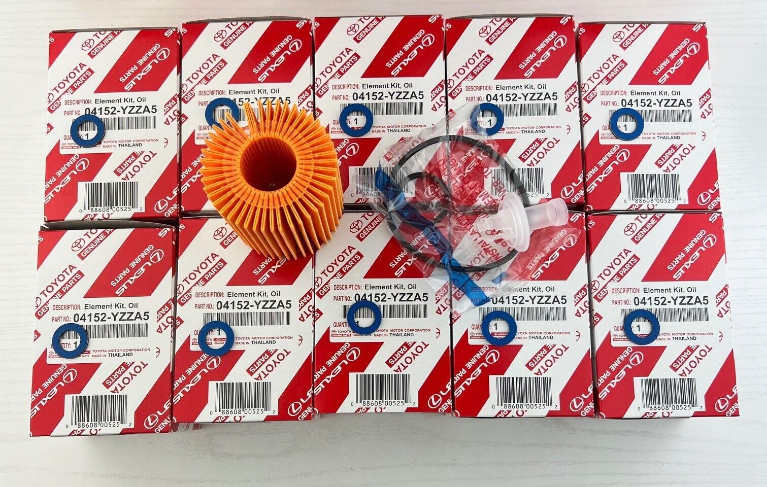 FITS TOYOTA 4RUNNER,TUNDRA OIL FILTER SET (10) OEM PACKAGED 04152-YZZA5 ...