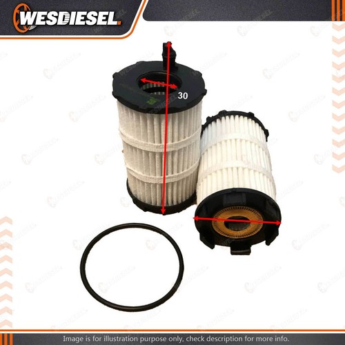 Wesfil Oil Filter fits Audi A8 D4 D3 Q7 R8Q RS4 RS5 8T RS6 C6 S5 S6 C7 ...