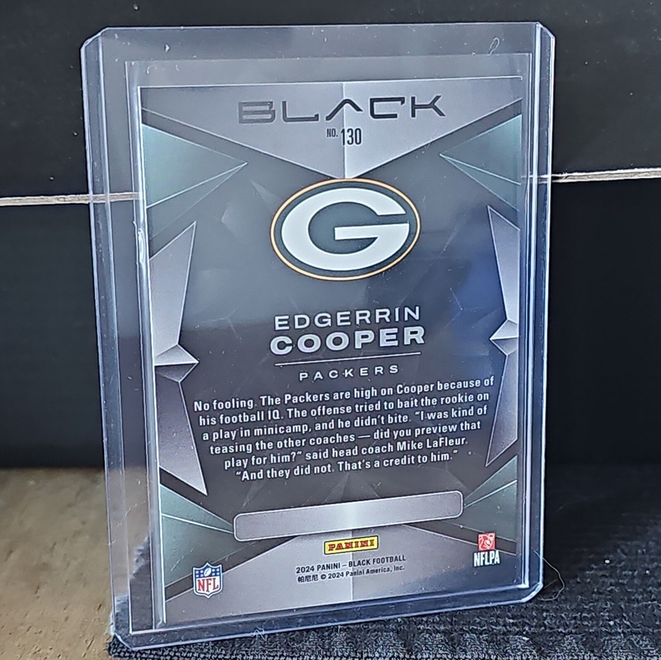 Edgerrin Cooper 2024 Panini Black Football Rookie Green Bay Packers | eBay