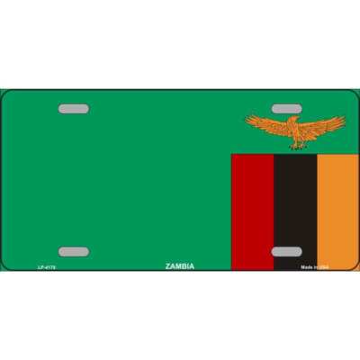 Zambia Flag Metal Novelty License Plate Tag LP-4179 | eBay