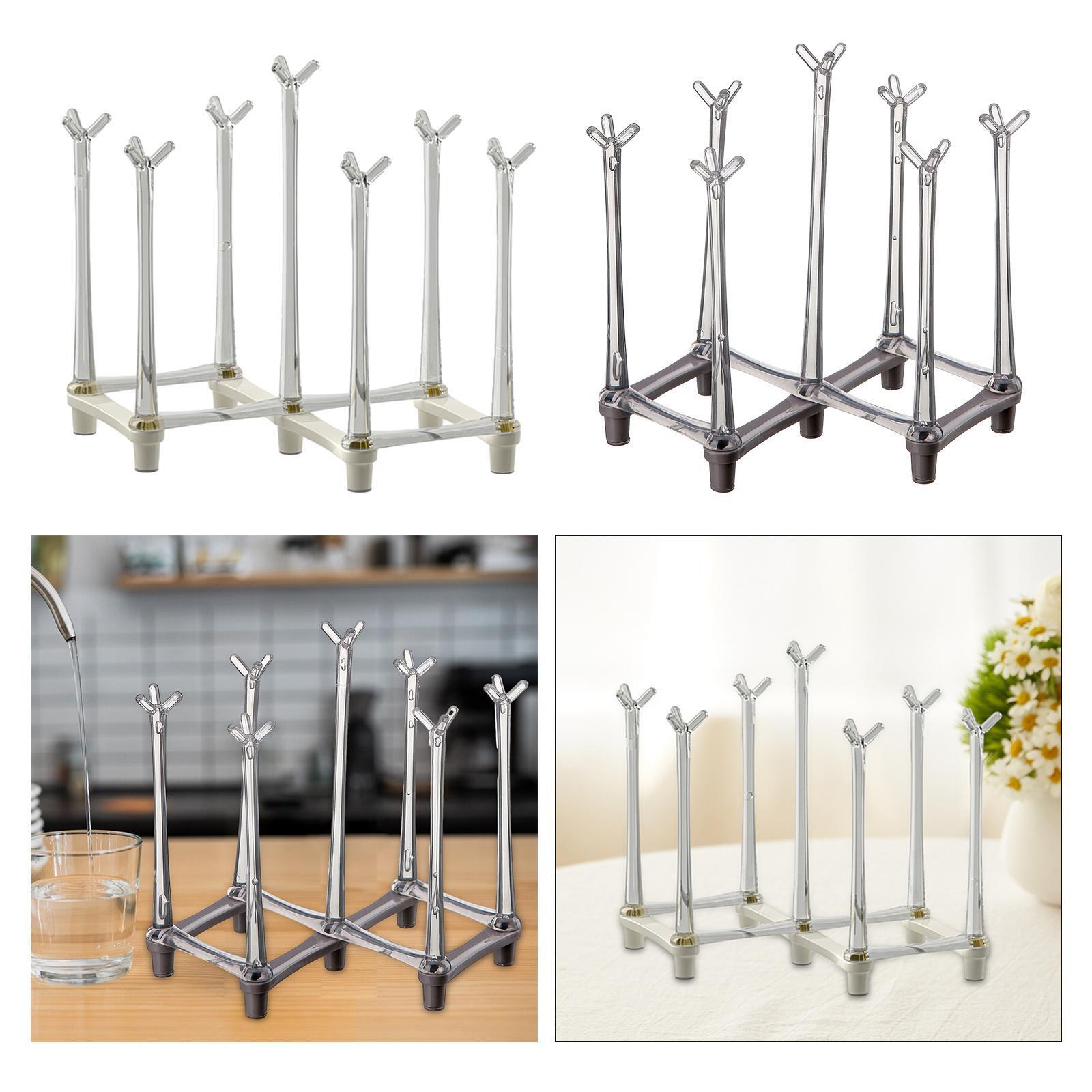 Bottle Drying Rack Display Stand Mug Cup Rack for Restaurant Cabinet ...
