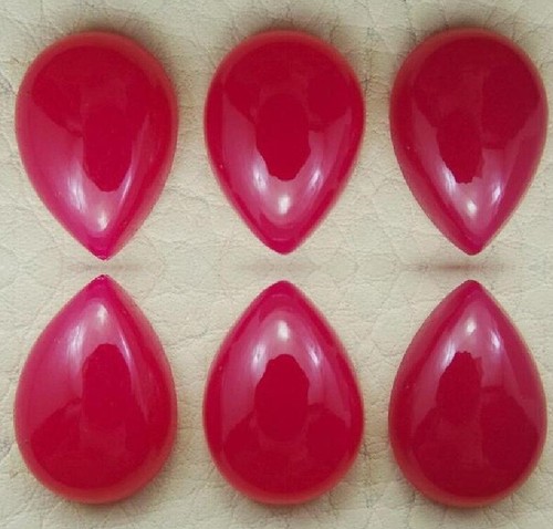 Pear Cabochon Natural Rani Chalcedony 6x9mm To 10x14mm Polished Loose ...