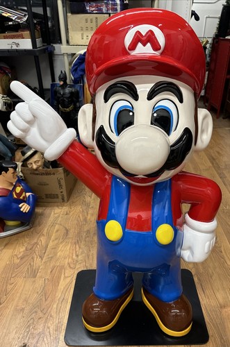 Mario Life Size Statue Store Display Authentic Nintendo vintage 90s ...