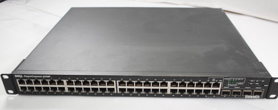 Dell PowerConnect 6248P 48-Port PoE Gigabit Switch w/10GE SFP+ w/YY741 ...