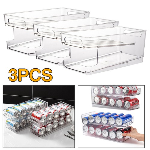 3X 2 Tier Stackable Beverage Holder Can Organizer Racks for ...
