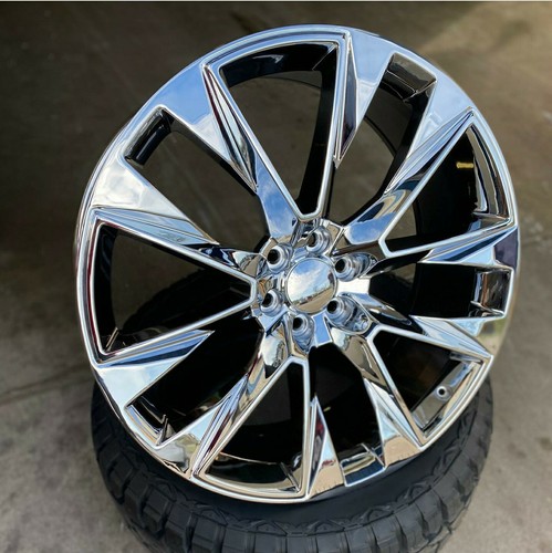 24" Inch Chrome Replica C17 Silverado Sierra +31 Wheels Rims C14 New ...
