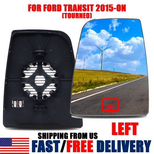 Left Side Mirror Glass Wing Upper Heated For Ford Transit 150 250 350 ...