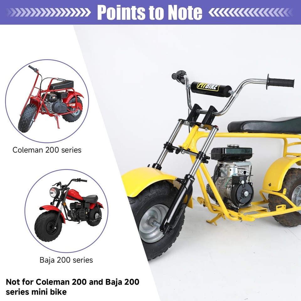 Front Fork Suspension Kit For Mega Moto MMB80 MMB105 MBX10 80cc 105cc ...