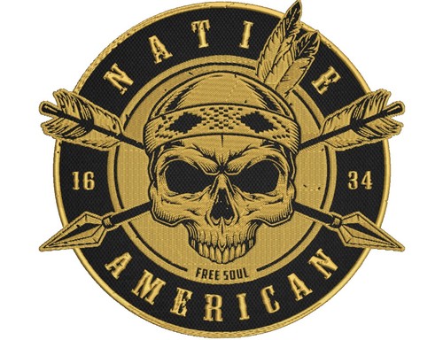 Native Large Big Embroidered Biker Back Patch Vest Jacket Denim Rider ...