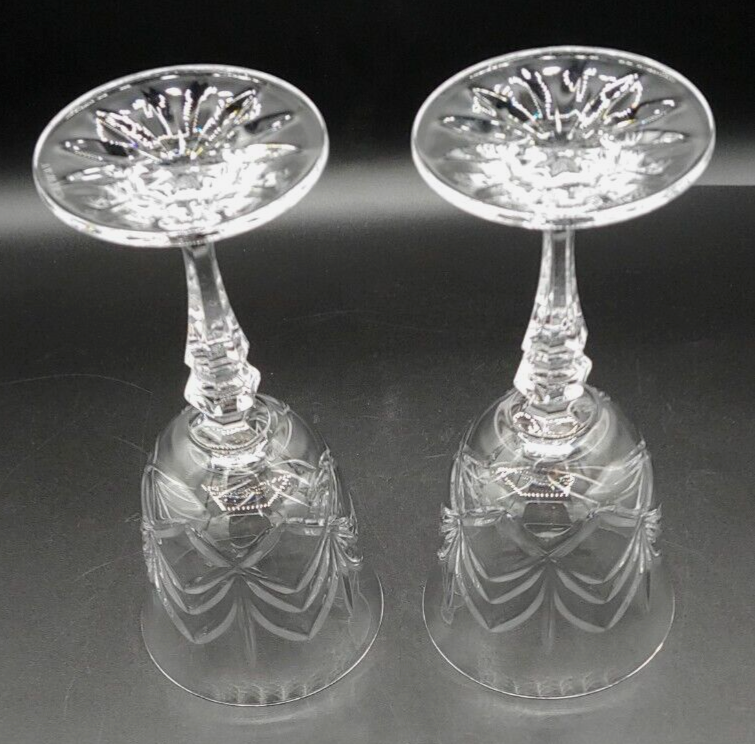 Galway Irish Cut Crystal Kylemore Red Wine Glasses 10 oz Set of 2 | eBay