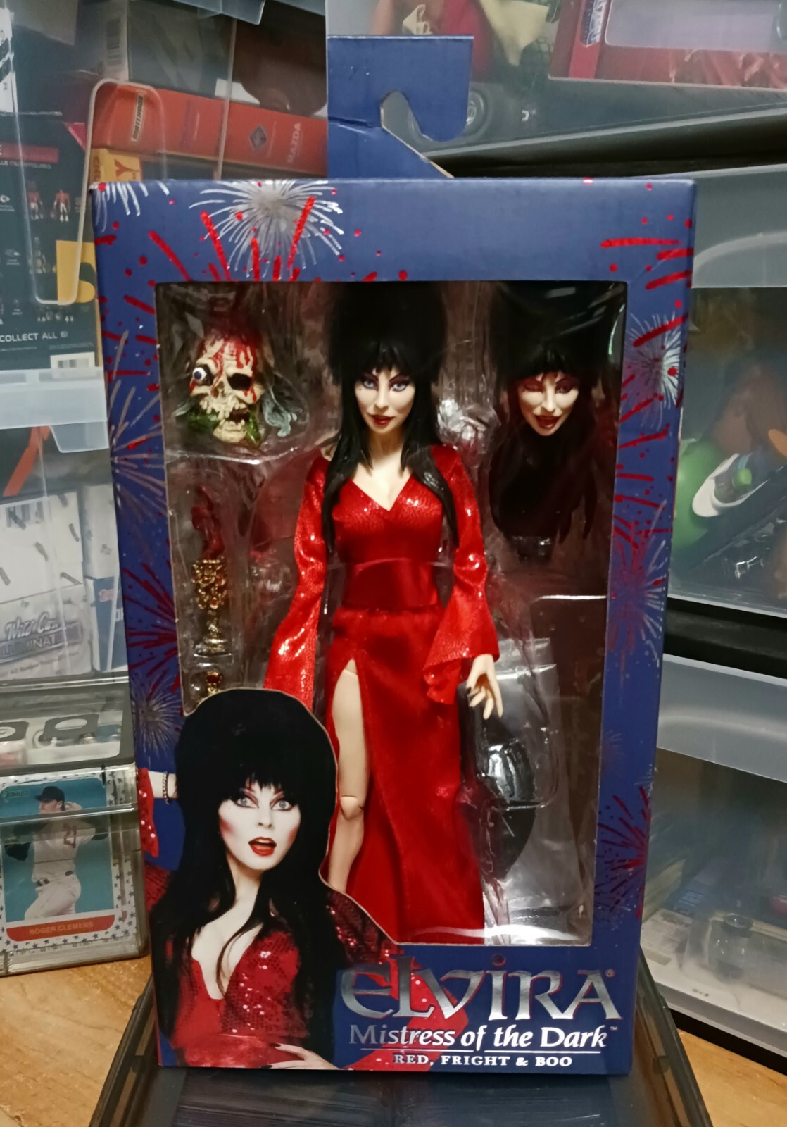 2023 NECA Elvira Mistress of the Dark Red Fright Boo Action Figure | eBay