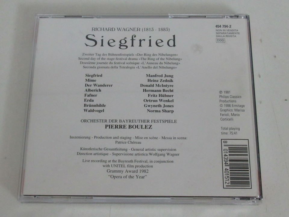 Richard Wagner/Bayreuther Festspiele/Pierre Boulez – Siegfried - Acte ...