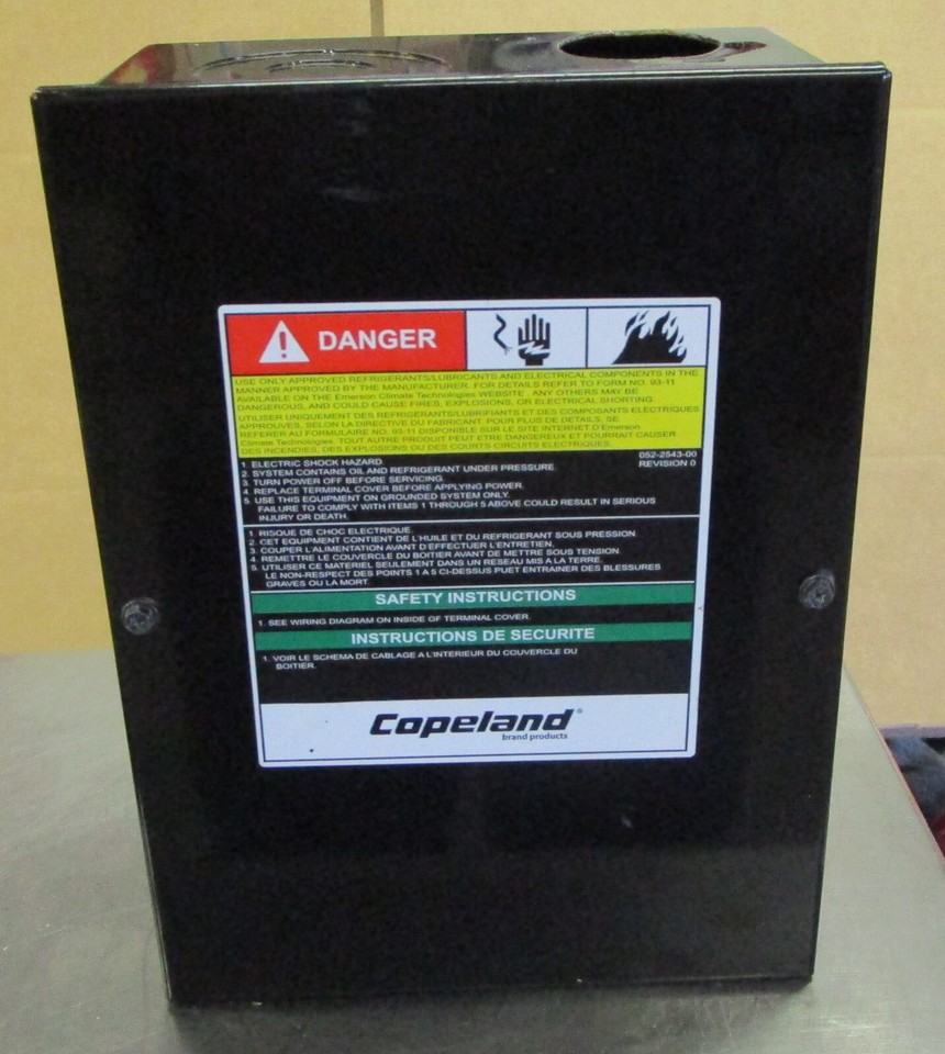 Copeland DISCUS Compressor Electrical Junction Box 052-2543-00 Rev 0 ...