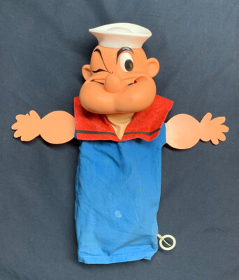 POPEYE THE SAILOR MAN PULLSTRING TALKING PUPPET DOLL Mattel 1967 See ...