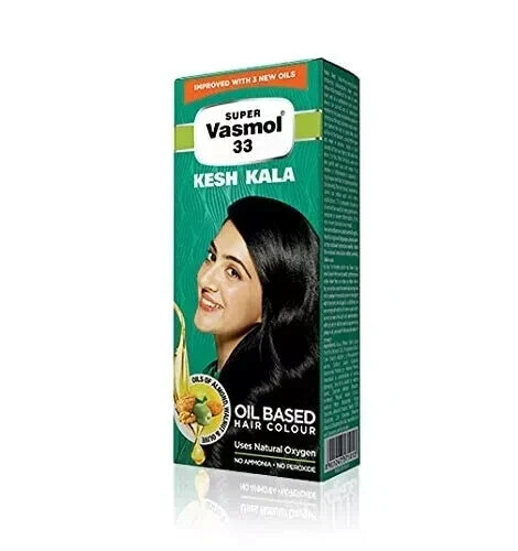 Vasmol Super 33 Kesh Kala Hair Colour 100ml No Ammonia \ No Peroxide ...