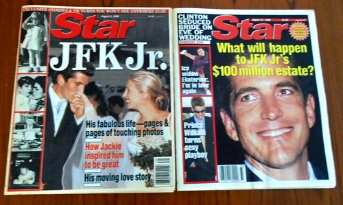 Set of 2 Star Magazines from August 3 & 17, 1999 in Memory of JFK Jr's ...