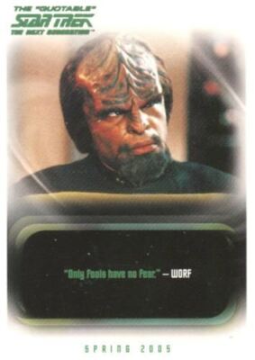 Star Trek Quotable TNG The Next Generation Promo Card P2 | eBay