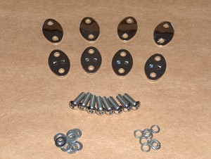 Norton STAINLESS Rocker Spindle Cover Kit COMPLETE w/bolts 750 850 ...