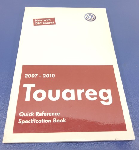 07-10 Volkswagen Touareg Quick Reference Specification Book | eBay