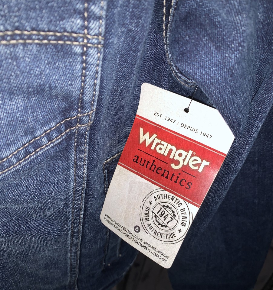 NWT Wrangler Authentics Denim Jacket Women's Medium Stretch Button Up ...