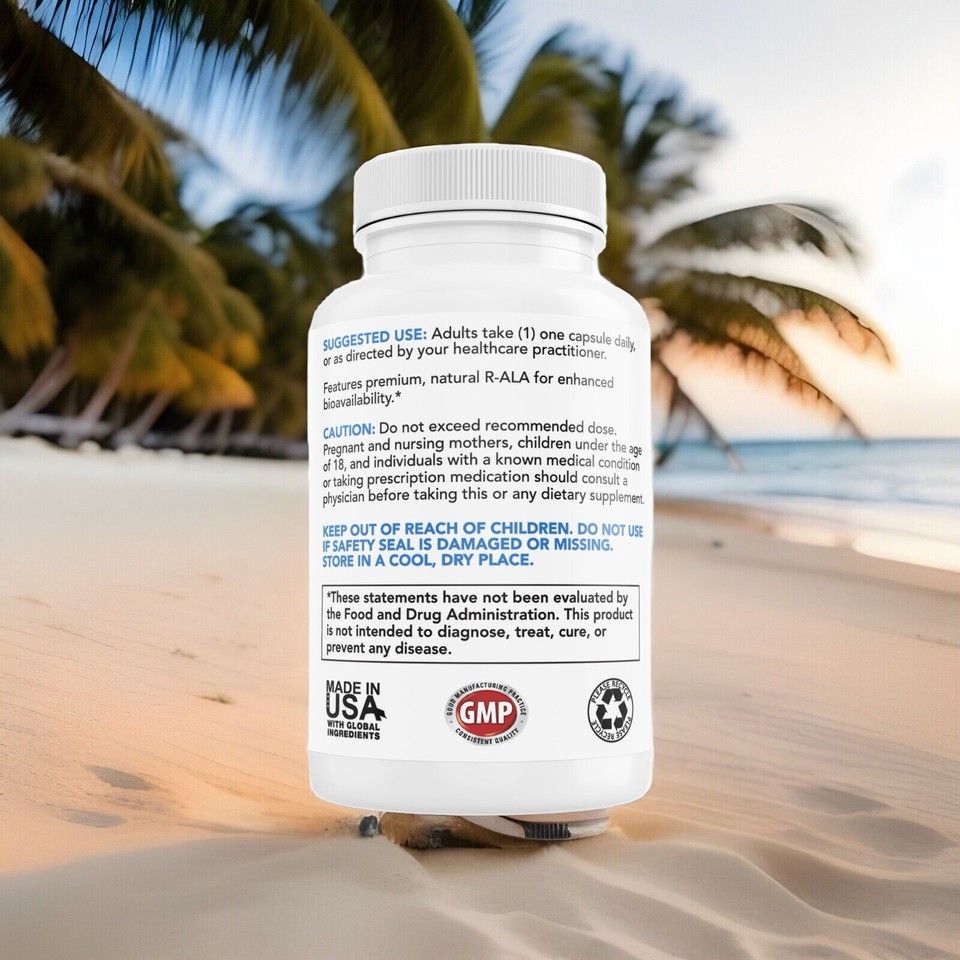 R-Alpha Lipoic Acid 300MG of Pure ALA 90 Count. ((((MAX Strength ...