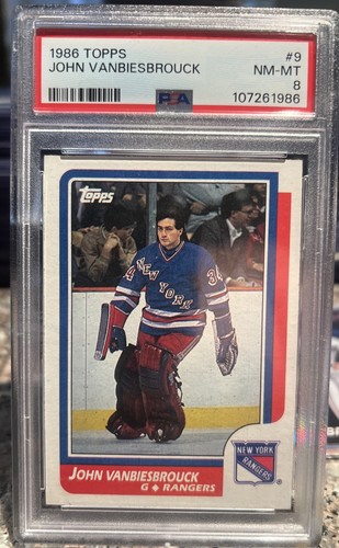 1986-87 Topps #9 John Vanbiesbrouck New York Rangers Rookie Excellent ...