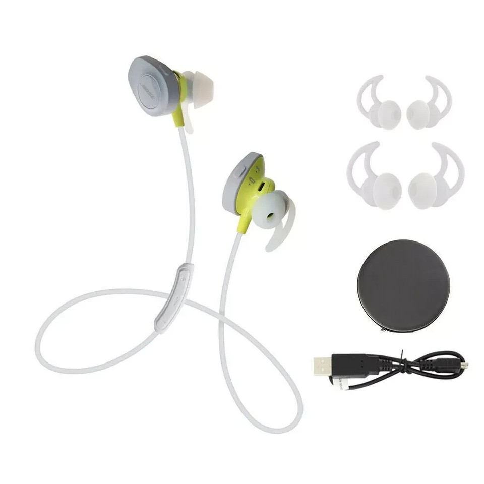 Bose SoundSport Wireless In Ear Bluetooth Sweat Headphones lemon yellow ...