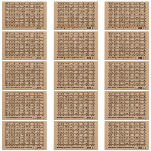 50 Sheets Money Saving Plan Sticker Tracking Cash-box Financial ...