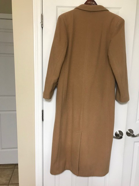 Women's Wool and Cashmere Camel color Long Length Winter Coat | eBay