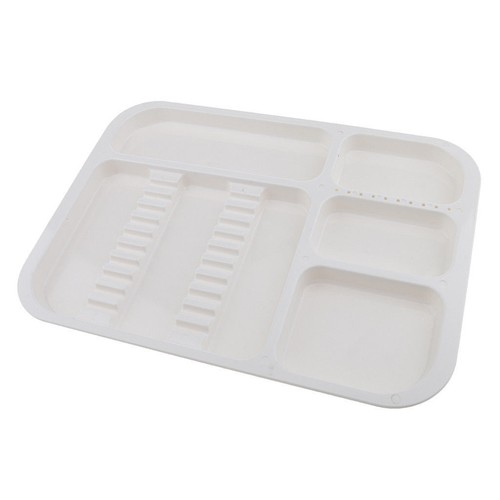 1 Pc White Dental Separate Divided Tray Autoclavable Instrument ...