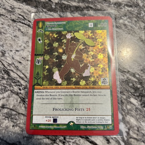 Metazoo Bigfoot 1A/5 ALT ART Wilderness Pin Club 1st Edition Pack Fresh ...