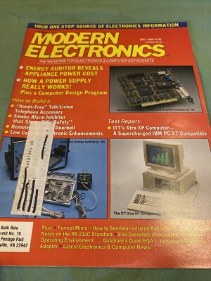 Modern Electronics May 1986 Build Hands-Free, Talk Free Listing ...