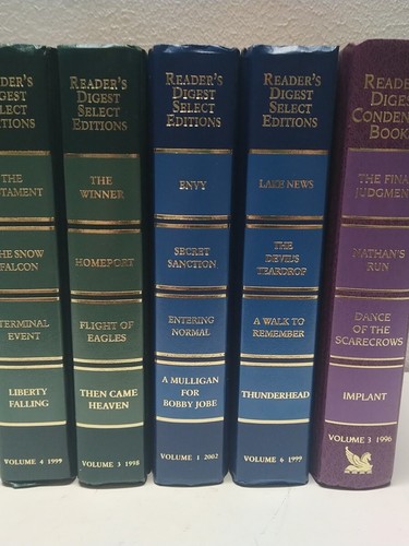 Reader's Digest Select Editions Decorative Lot of 5 Green Blue Purple ...