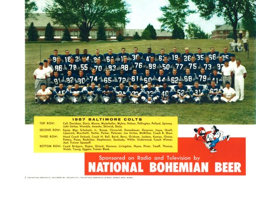 BALTIMORE COLTS 8X10 TEAM PHOTOS LOT OF 4 1954 1957 1958 1959 FOOTBALL ...