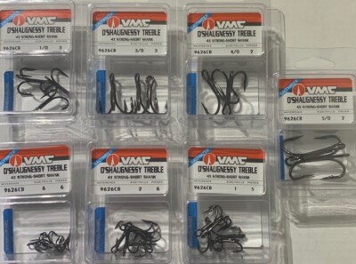 VMC 9626 CB 4X SHORT SHANK TREBLE HOOK--COASTAL Choose Size 6 - 5/0 | eBay