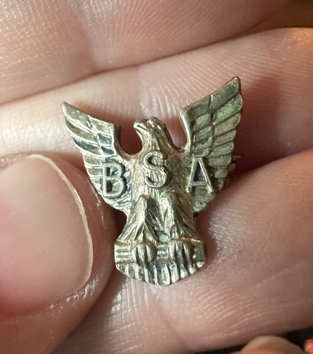 Vintage Boy Scouts of America Eagle Pin BSA Eagle Logo Marked Sterling ...