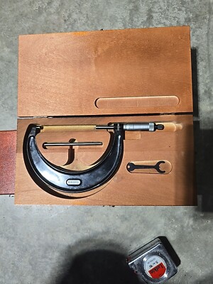 STARRETT 5-6" T436XRL-6 MICROMETER 0001" In Box TOOLMAKER MACHINIST ...