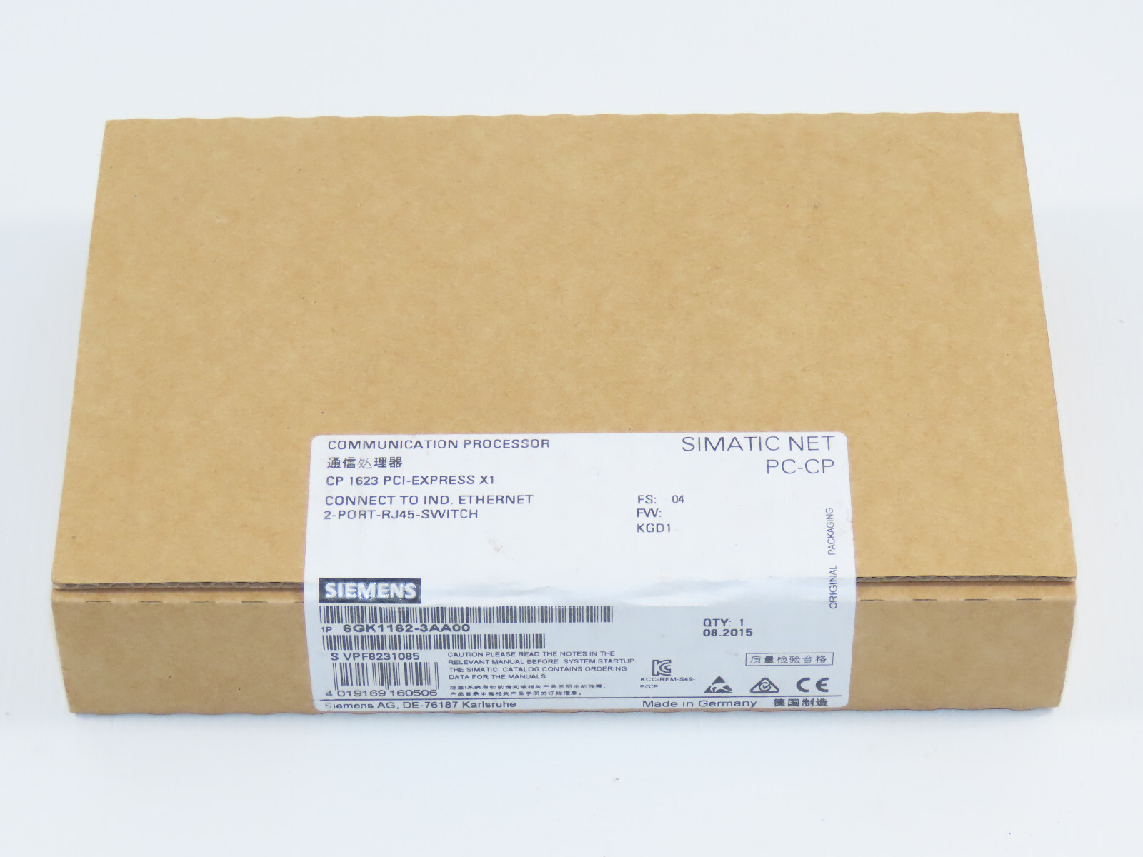 NEW! SIEMENS SIMATIC 6GK1162-3AA00 COMMUNICATION PROCESSOR CP 1623 PCI ...