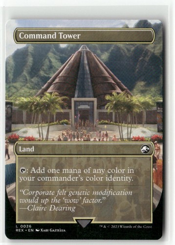 Command Tower Borderless Jurassic World MTG NM | eBay