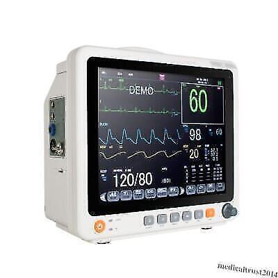 Portable ICU CCU ECG NIBP SPO2 Patient Monitor 12.1 Touchscreen Signs ...