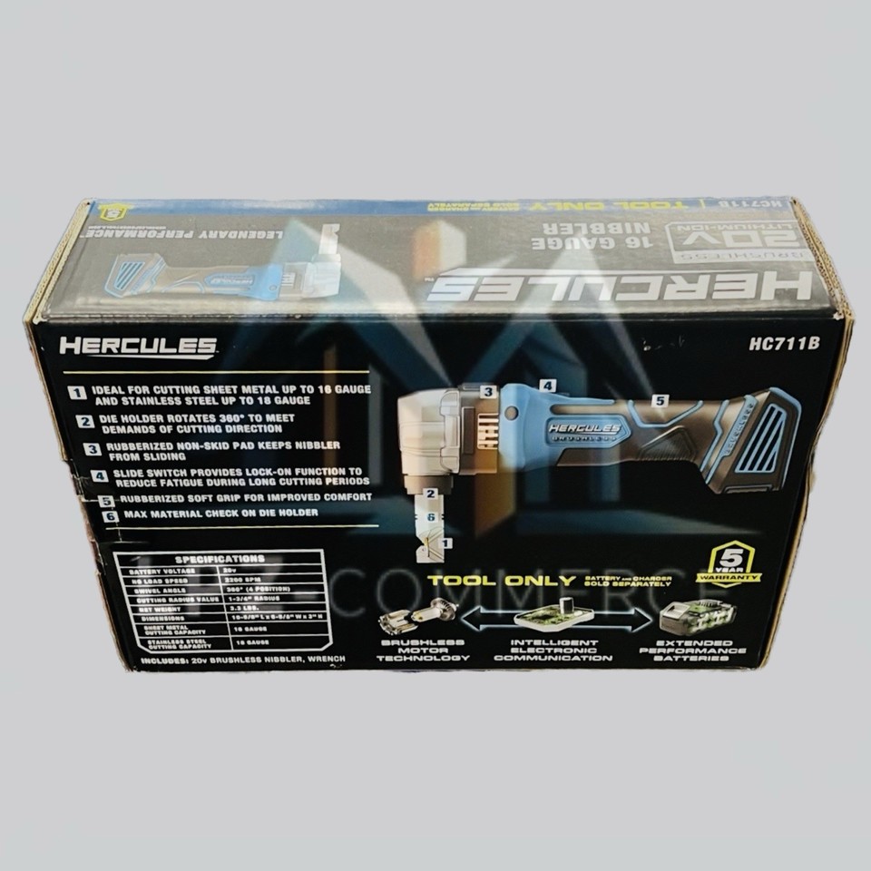 HERCULES™ 20V Cordless Nibbler | 16 Ga | 2200 SPM Metal Cutter | eBay