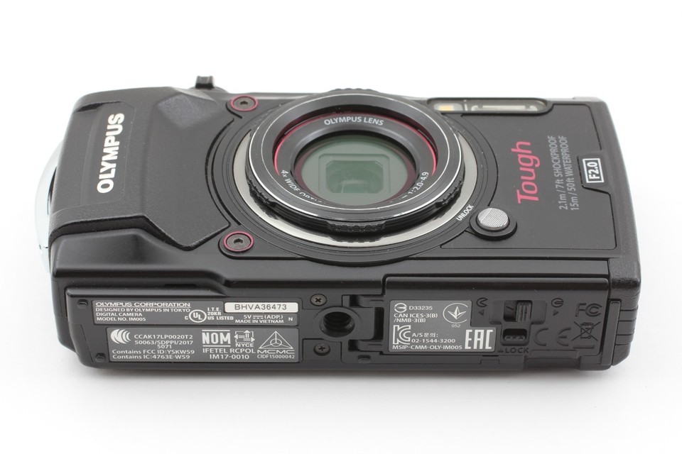Shutter 20,112 Olympus Tough TG-5 Black 12MP Digital Camera Battery ...