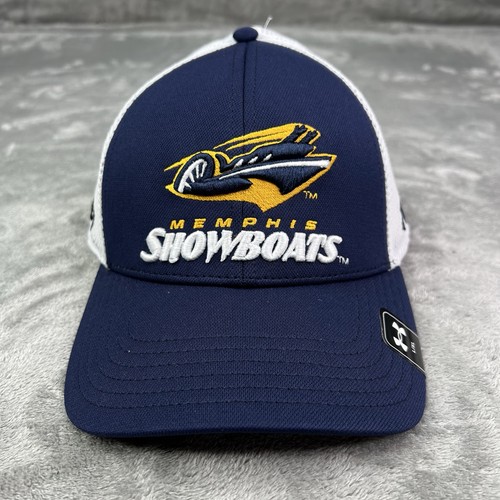 Under Armour Memphis Showboats UFL Navy Blitz Mesh Trucker Stretch ...