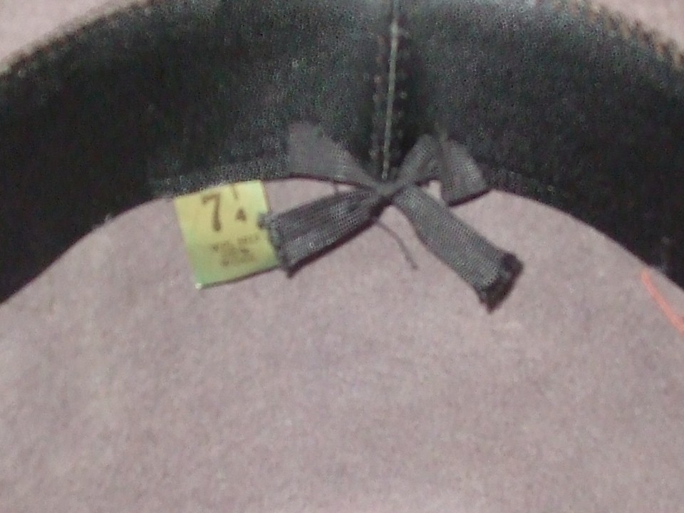 Vintage Men's Zoot Suit Style Fedora Hat - Size 7 1/4 - 100% Wool ...