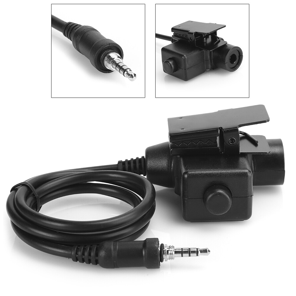 PTT Cable Plug For Vertex VX‑6R VX‑7R VX6R VX7R FT‑270 FT‑270R VX-350 ...