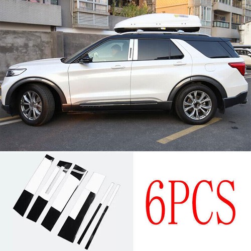 For Ford Explorer 2020-2024 Chrome Steel window Pillar Posts Set Door ...