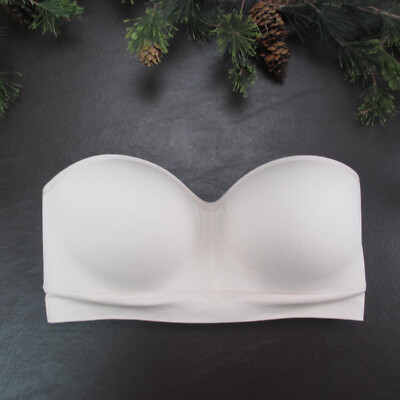 Auden Bra Size M Light Pink Strapless Padded Wireless Pullover | eBay