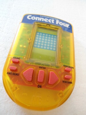 Connect Four Hand Held Electronic Game Milton Bradly 1995 Vintage | eBay