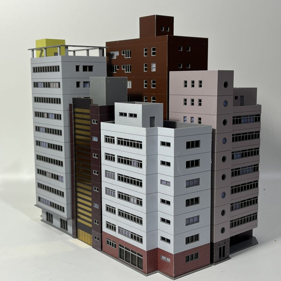 Diorama 1:150/350 Outland Building Model City Street House Scene ...
